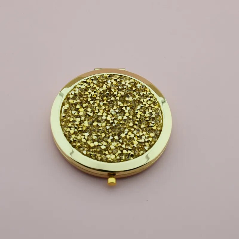 Crystal Double-Sided Portable Mini Mirror – Compact & Stylish | Keisha ...